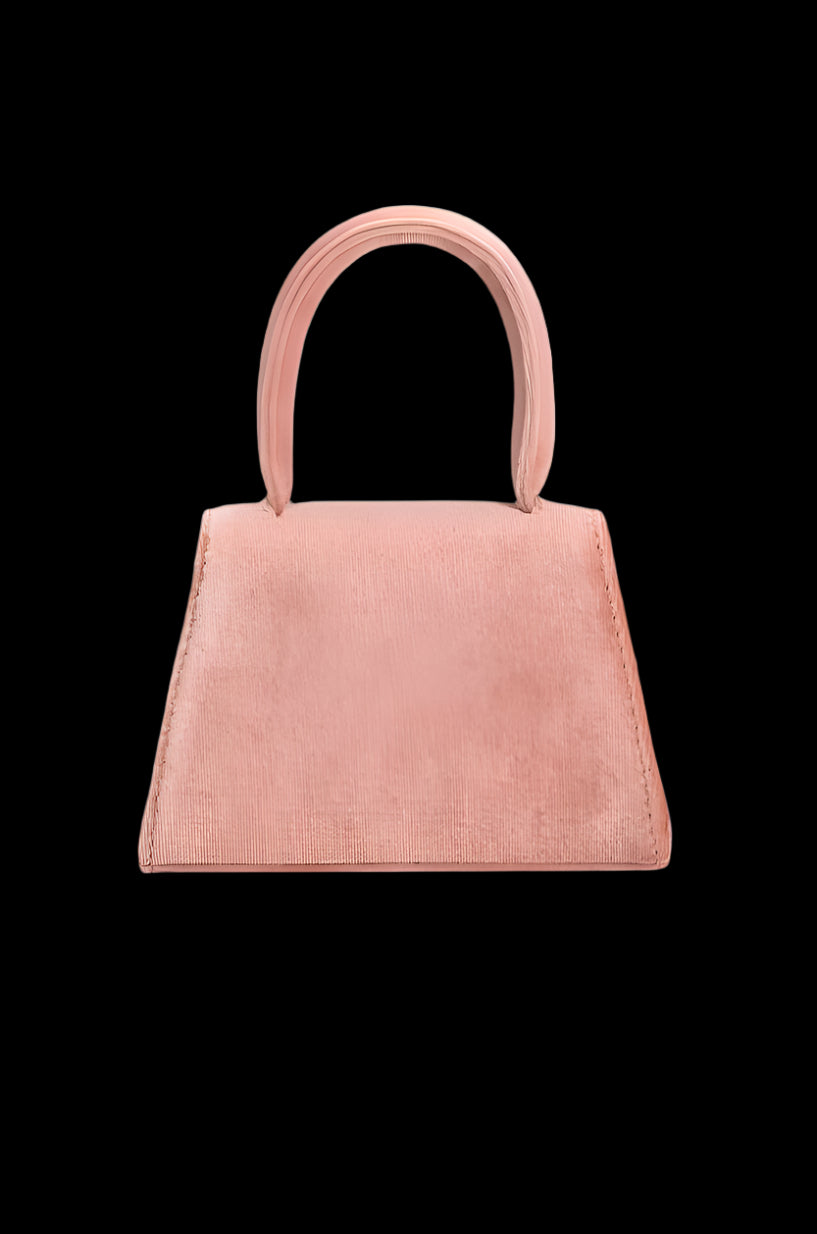 Sabrina Blush Mini Velvet Top Handle Bag – Studio Wallflower