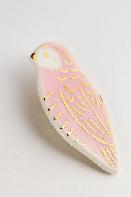 bird pin pink ceramic bird pin shop ceramic pins on wallflower – Studio ...