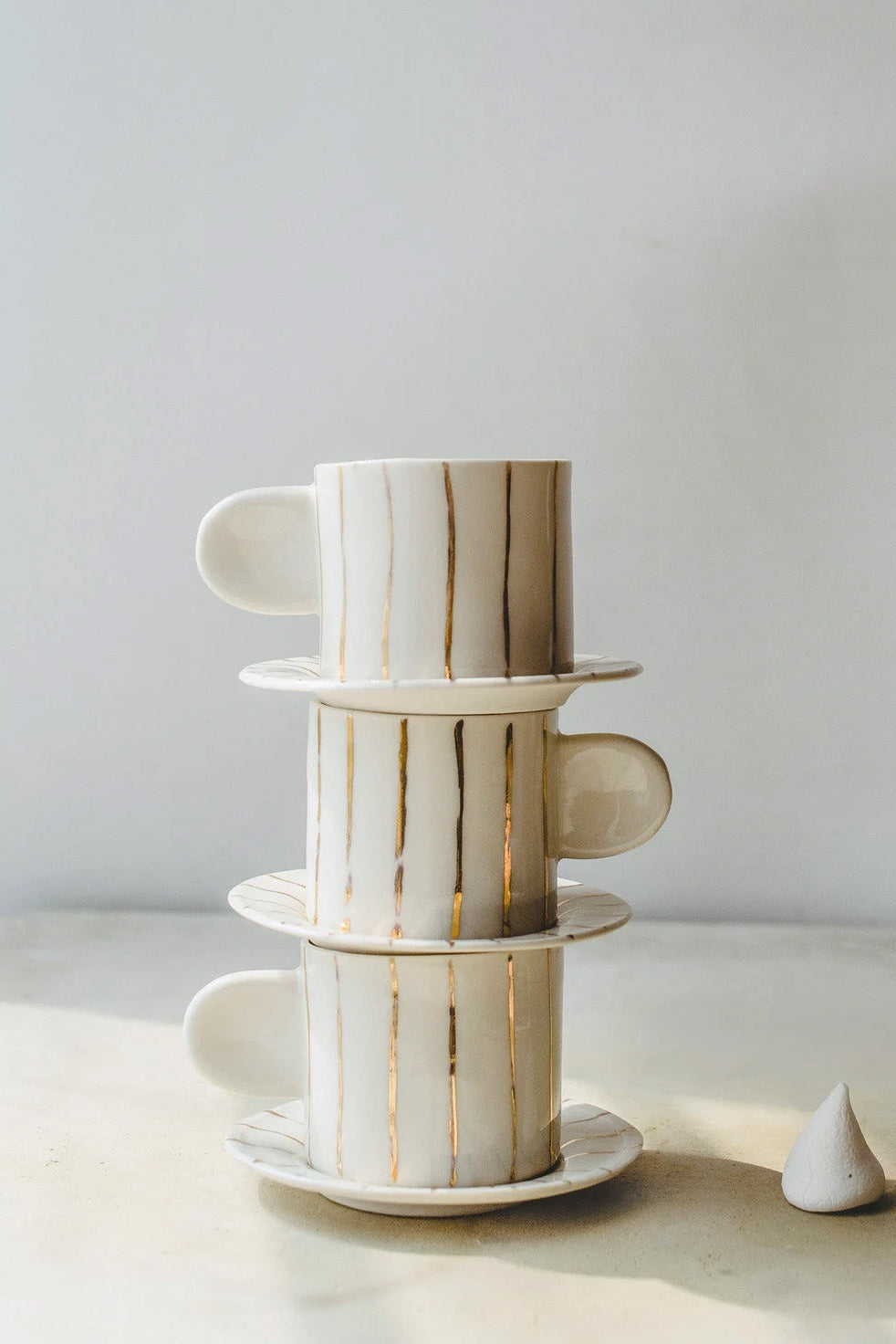 handmade porcelain espresso cup + saucer shop decor on wallflower – Studio Wallflower