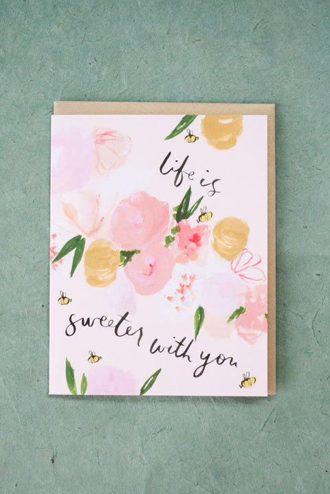 life is sweeter card our heiday shop greeting cards on wallflower ...