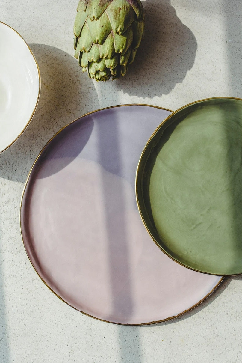 lavender blush porcelain dinner plate shop ceramics on wallflower – Studio Wallflower